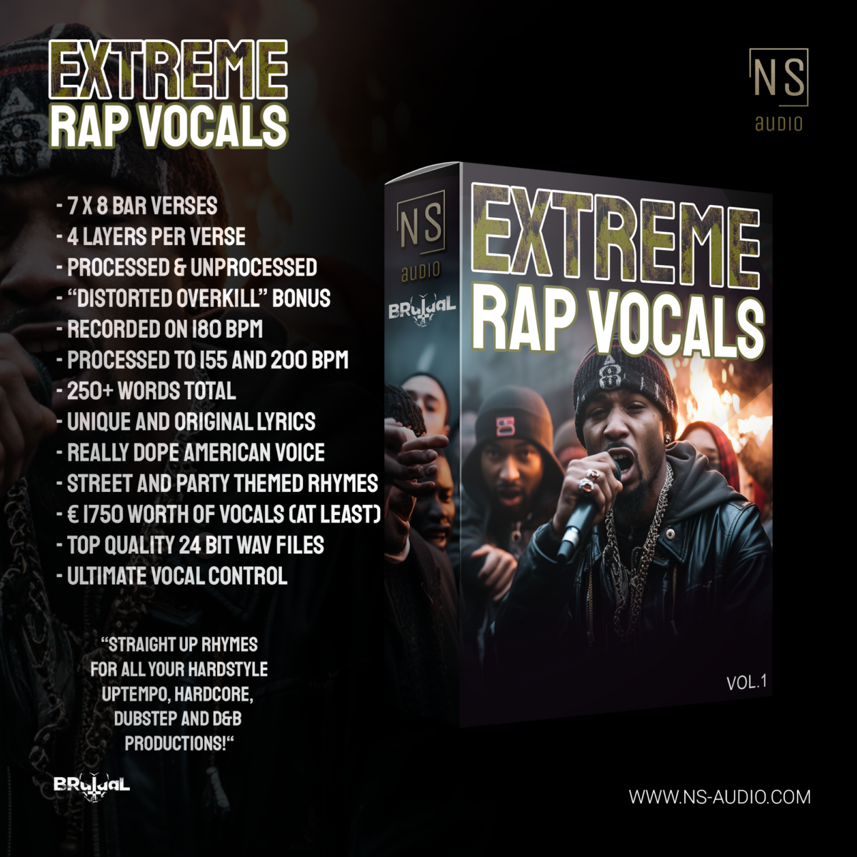 EXTREME RAP VOCALS VOL.1 - NS Audio